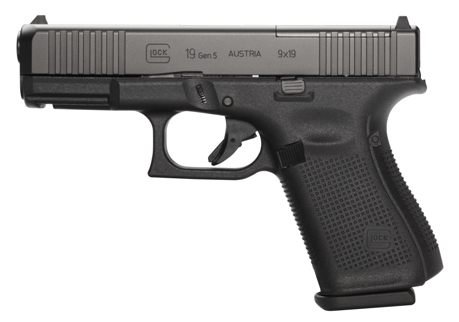 Glock G19 Gen5 MOS, 9mm Pistol, Black (PA195S203MOS)