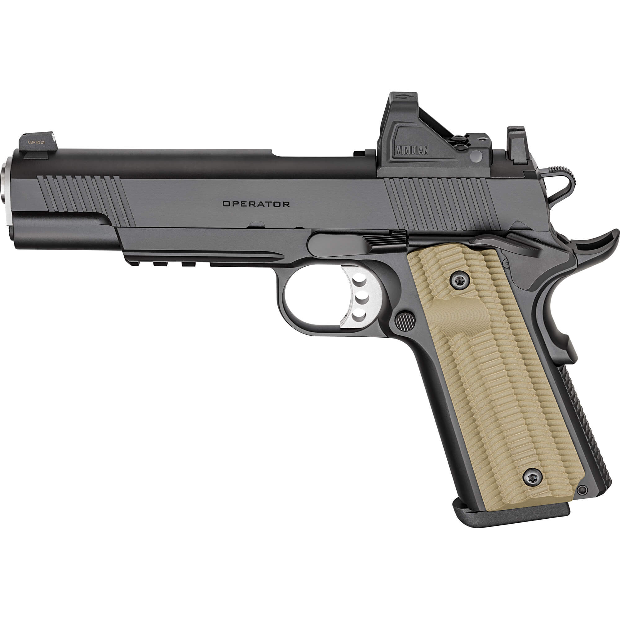 Springfield, Operator AOS, 1911, 9mm Pistol (PO9229AOS-PAC)