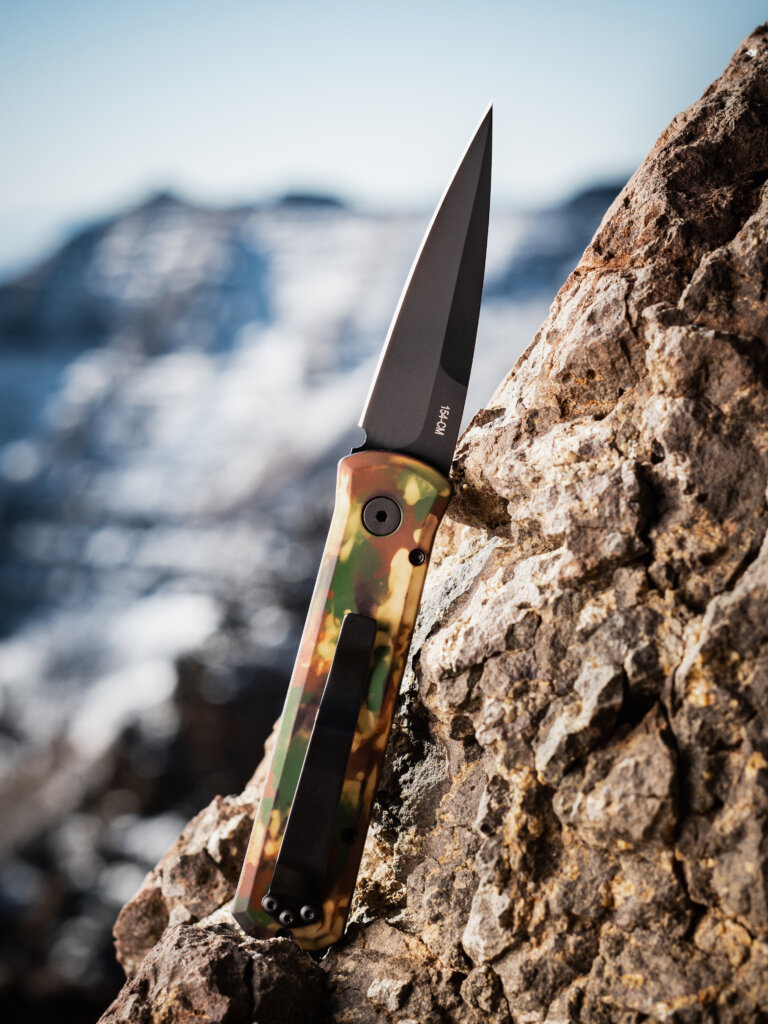 Pro-Tech Knives, Godson, Automatic Knife, Woodland Camo, Aluminum(721 ...