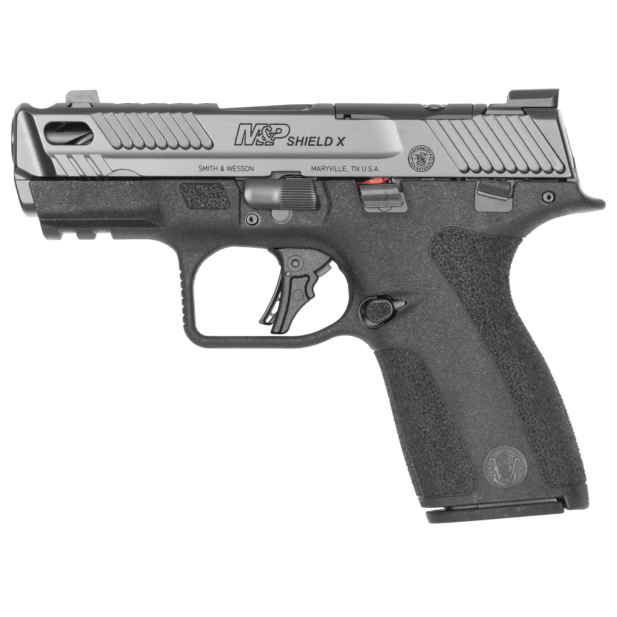 Smith & Wesson, Shield X, Performance Center, Carry Comp, 9mm Pistol ...